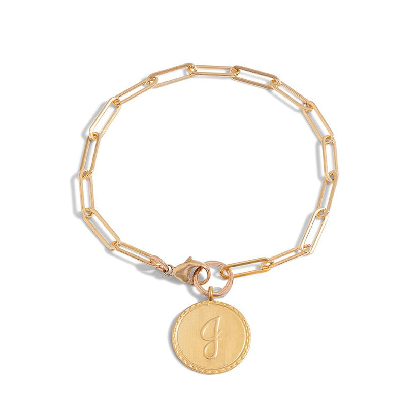 Semi-Precious Initial Bracelet